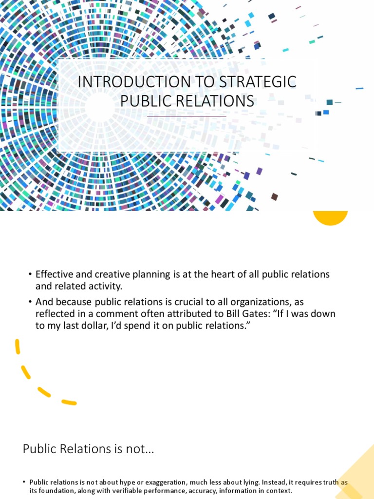 Introduction To Strategic Public Relations | PDF | Public Relations ...