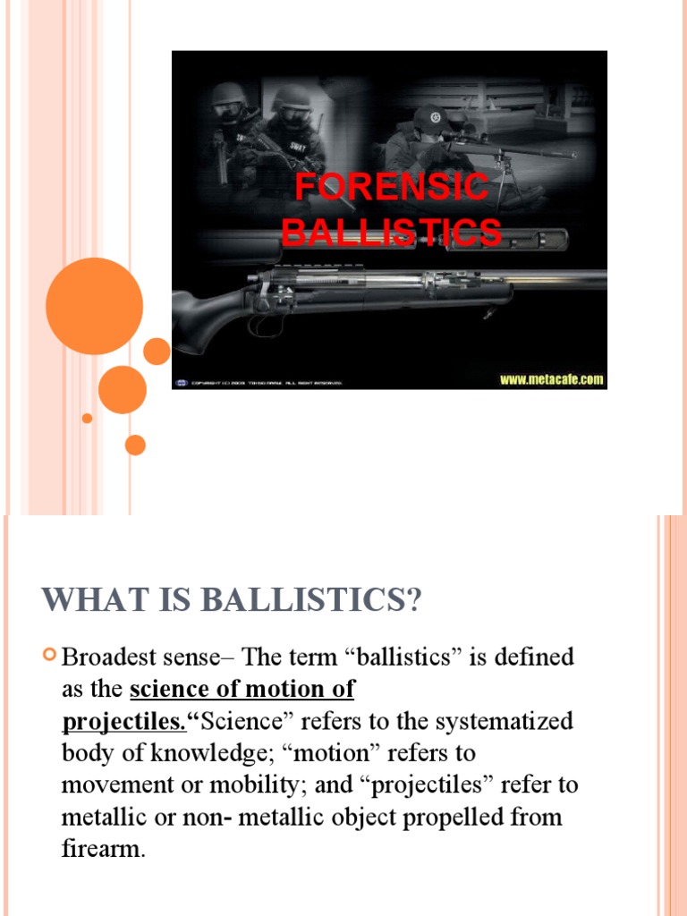 Forensic Ballistics Review | PDF | Cartridge (Firearms) | Gun Barrel