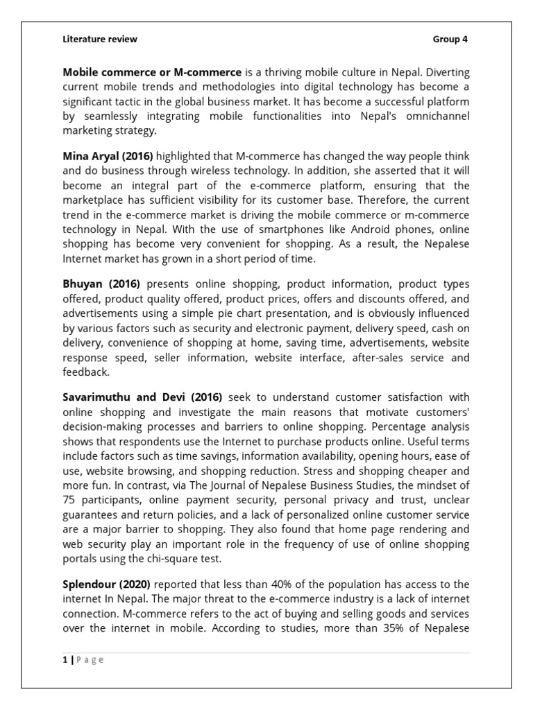 Mobile Commerce | PDF | E Commerce | Online Shopping