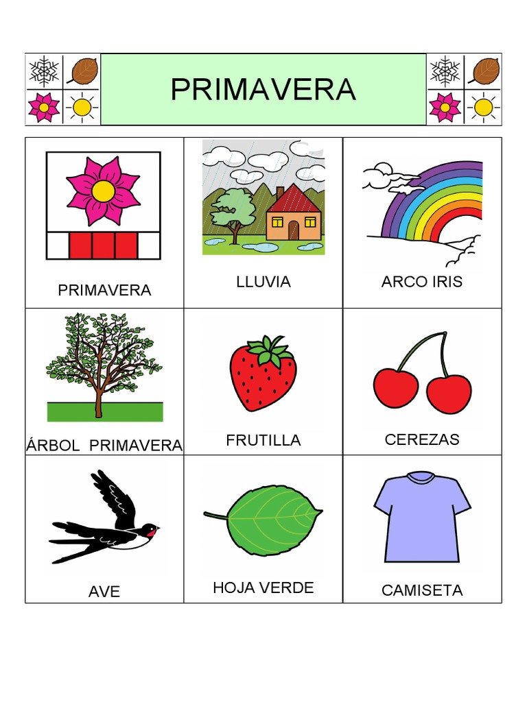 Bingo 4 Estaciones 3x3 | PDF