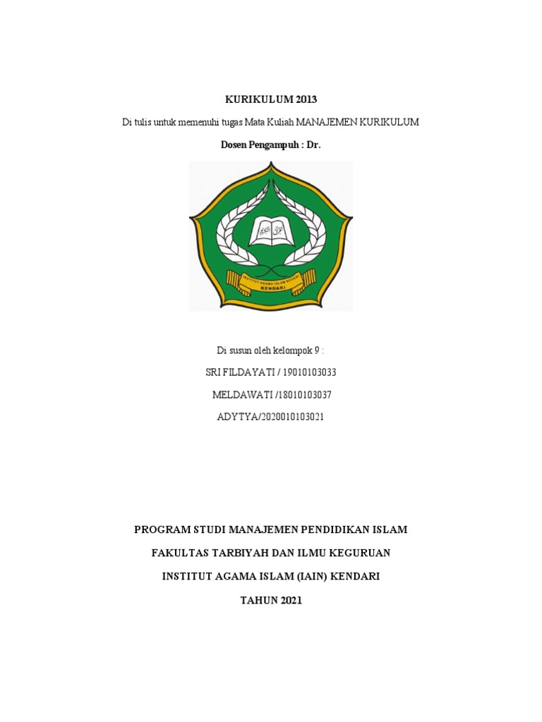 Kelebihan Dan Kelemahan Kurikulum 2013 | PDF