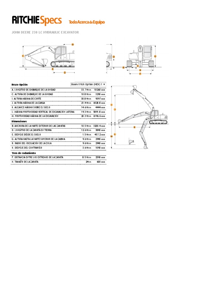 John Deere 230 LC Hydraulic Excavator | PDF | Mechanical Engineering ...
