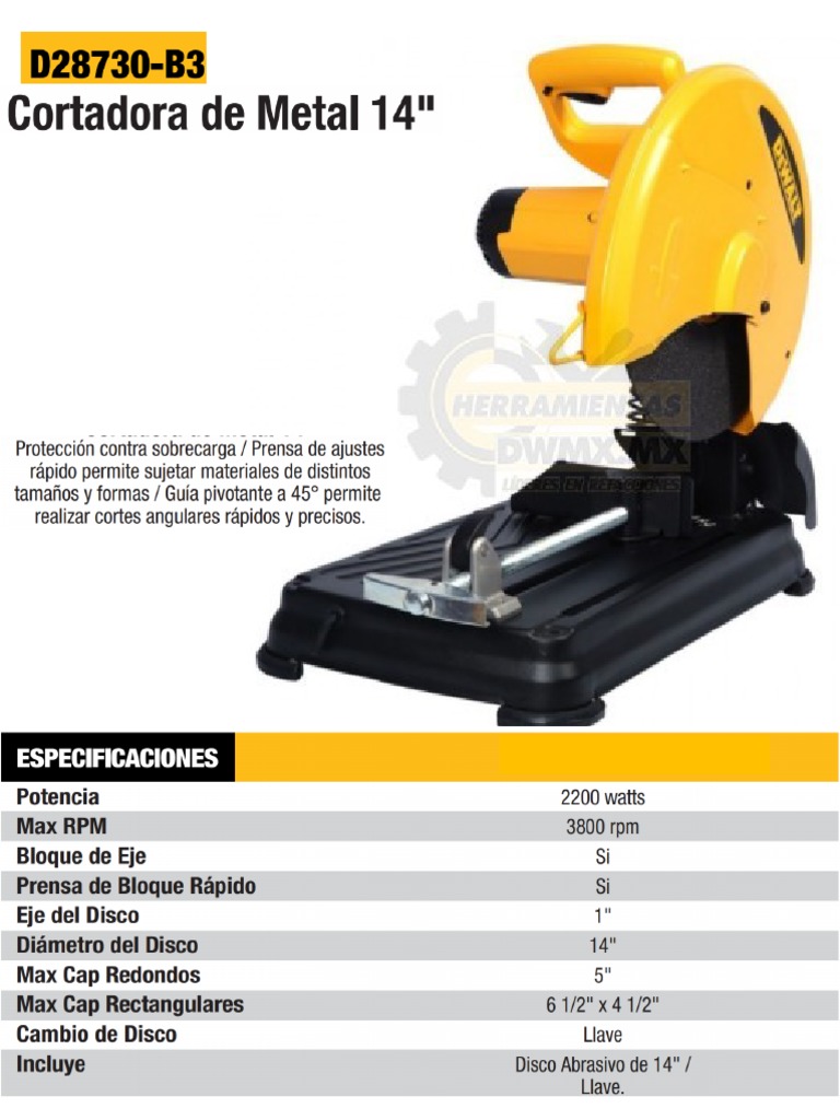Ficha Tecnica Tronzadora | PDF