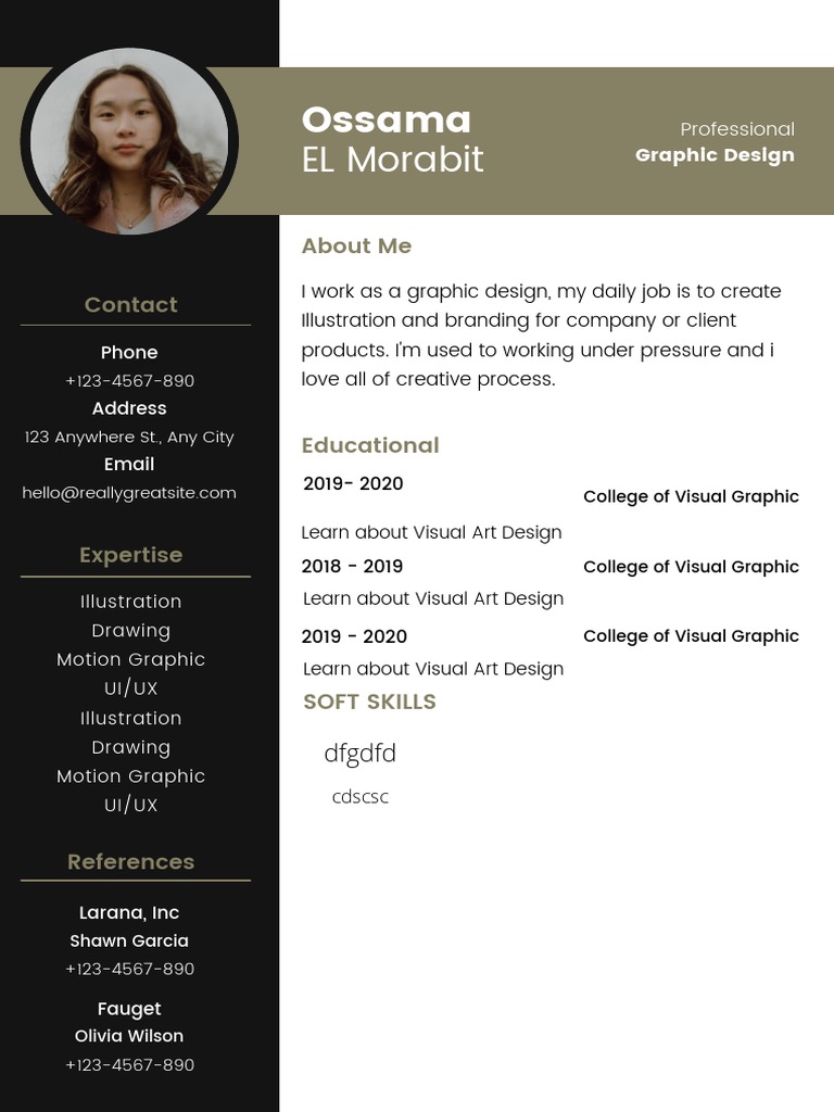 Graphic Designer Portfolio: Ossama El Morabit | PDF | Art