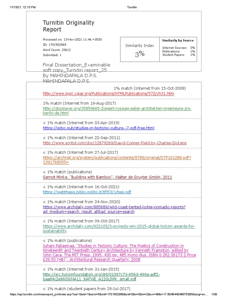 Final Dissertation - Examinable Soft Copy - Turnitin Report - 25 | PDF | Theory | Sustainability