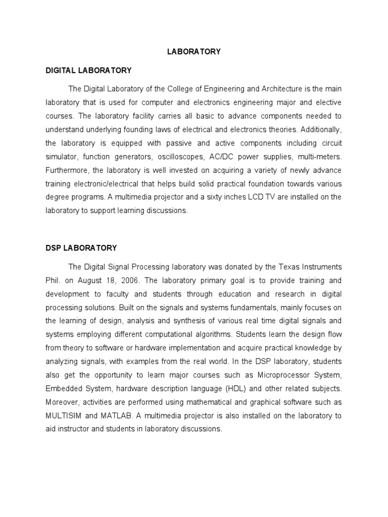 Laboratory Digital Laboratory | PDF | Alternating Current | Electrical ...