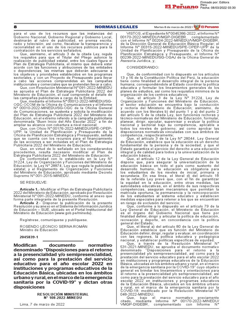 Publicacion Oficial - Diario Oficial El Peruano | PDF | Finanzas y dinero