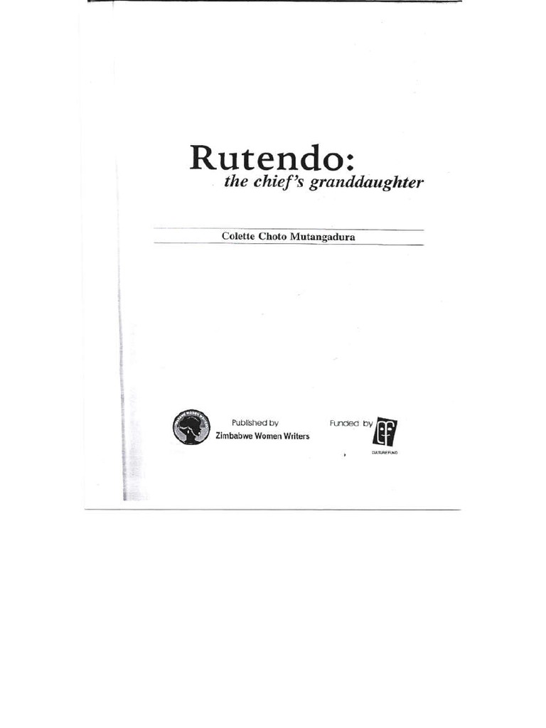 Rutendo - The Chief's Daughter | PDF