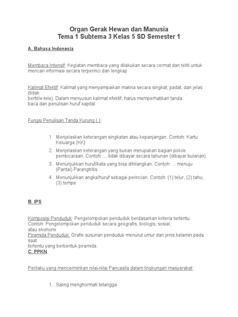 Rangkuman Materi t1 St1 Pb3 | PDF