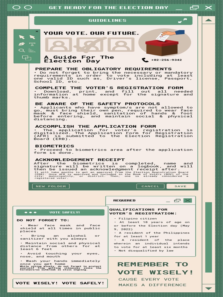 Your Vote. Our Future.: Get Ready For The Election Day | PDF | Identity ...