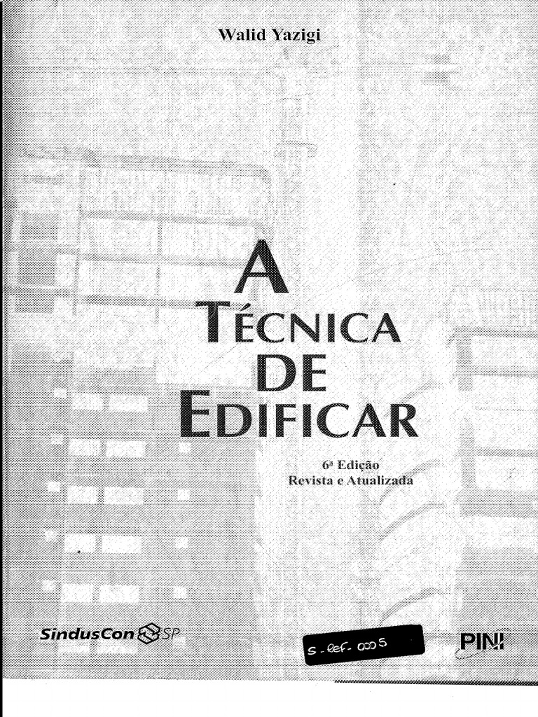 A Tecnica de Edificar | PDF