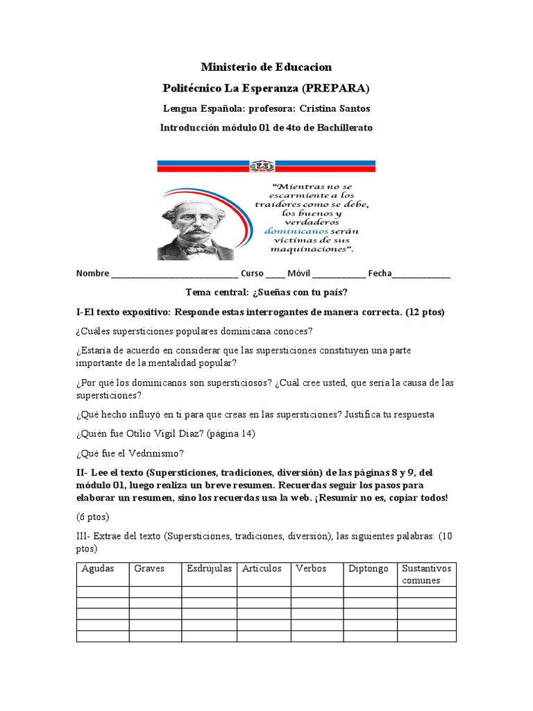 Las Superticiones Mod, 01 | PDF | Oración (Lingüística) | Supersticiones