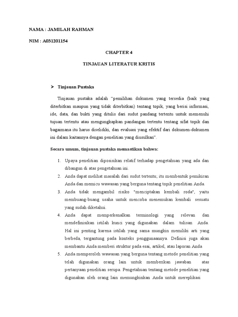 RMK CH 4 - Jamilah Rahman - A03120154 | PDF