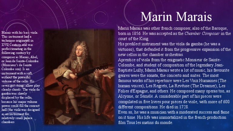 Marin Marais: Baroque Composer Insights | PDF | Art