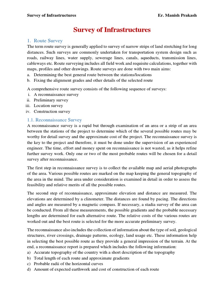 Survey of Infrastructures | PDF | Sanitary Sewer | Dam