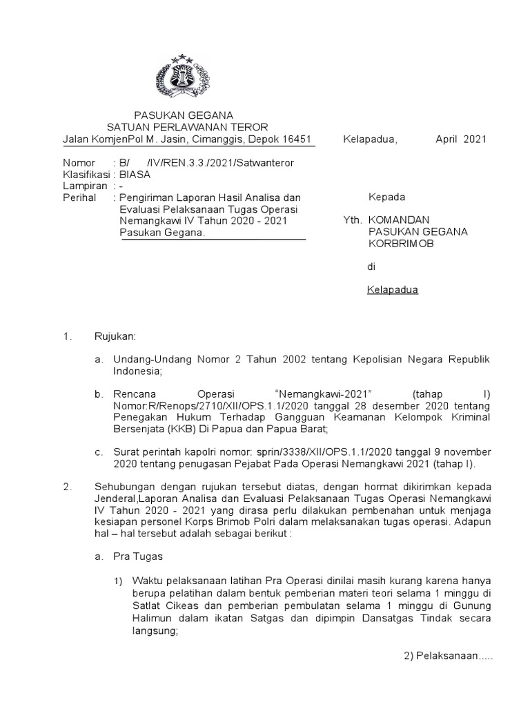 Surat Biasa Anev | PDF