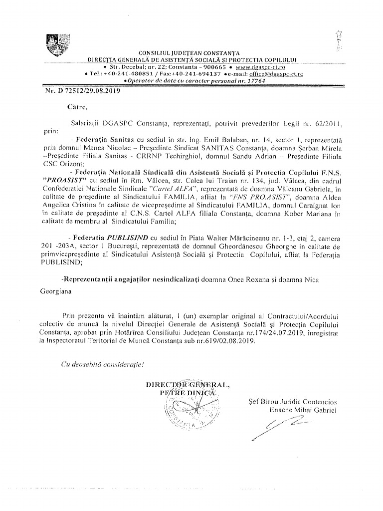 CCM Dgaspc Constanta 2019 2021 | PDF