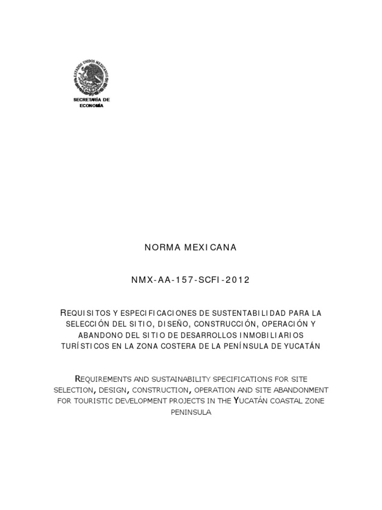 NMX Aa 157 Scfi 2012 | PDF