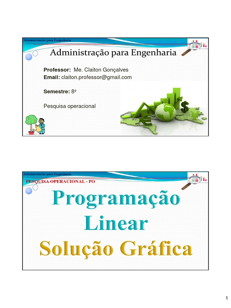 Programa Linear ADM | PDF | Pesquisa operacional | Programação linear