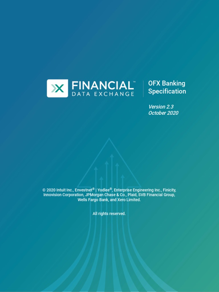 OFX Banking Specification v2.3 | PDF | Financial Transaction | Payments