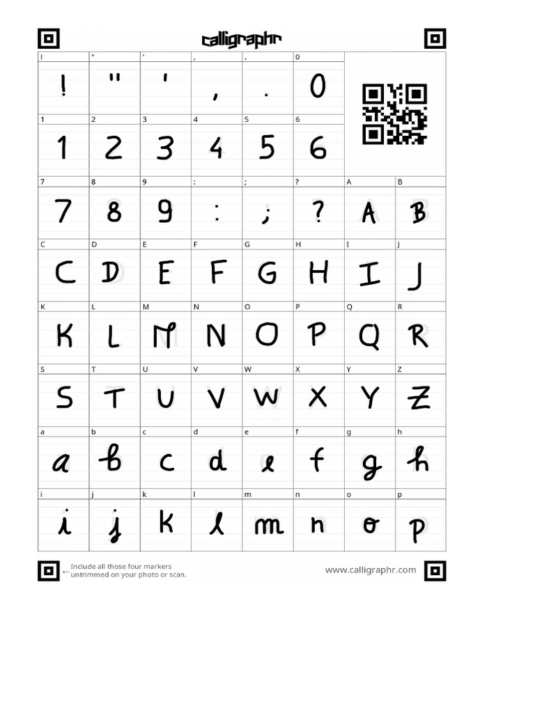 Calligraphr Template Done | PDF