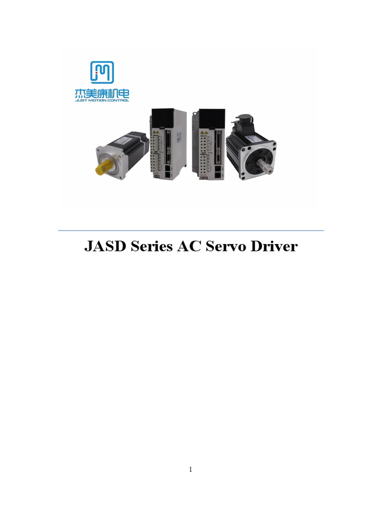JASD Servo Driver Manual Updated | PDF | Electric Motor | Power Supply
