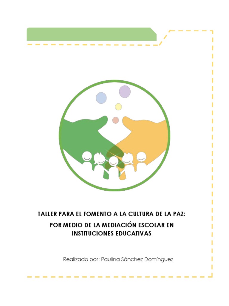 Mediación Escolar: Taller de Paz | PDF | Mediación | Comunicación
