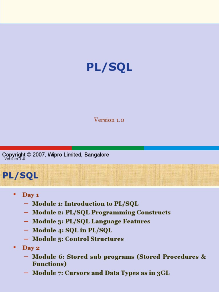 Plsql Computer Programming Software Development 8104