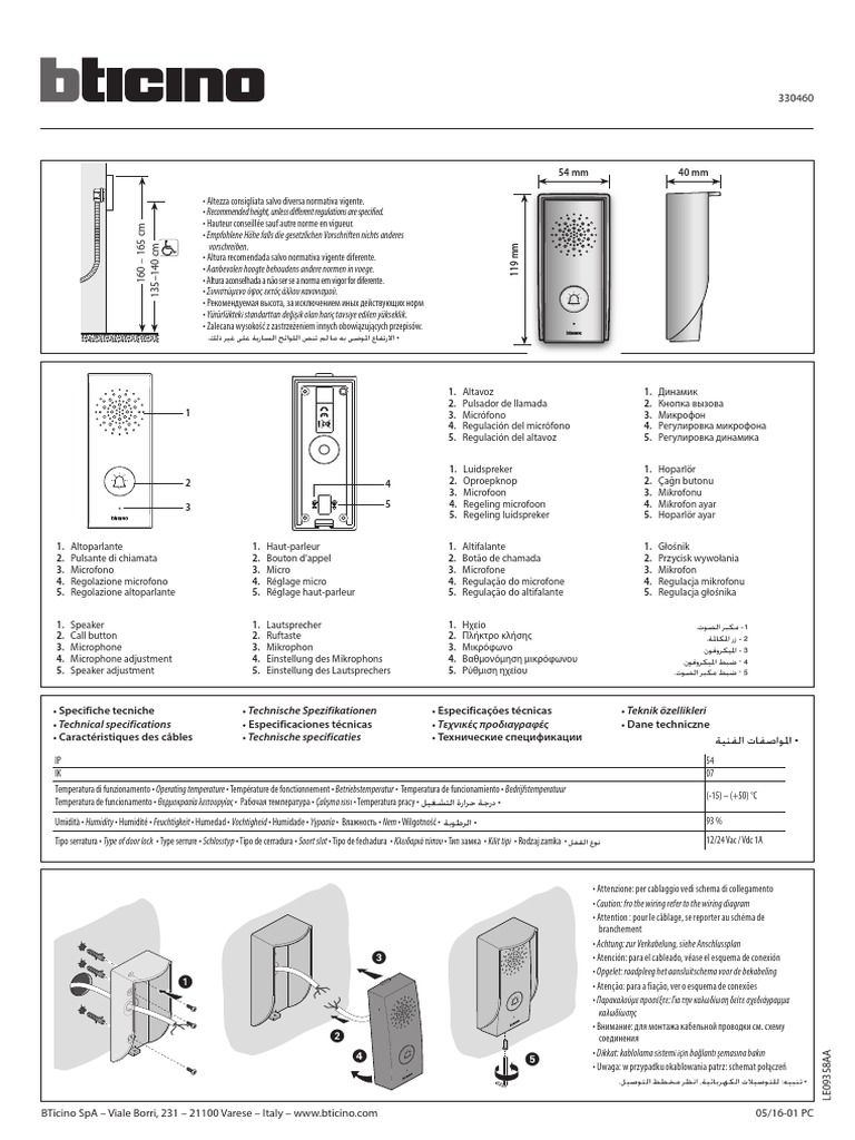 Esquema Interfono Fermax Universal | PDF | Electrónica