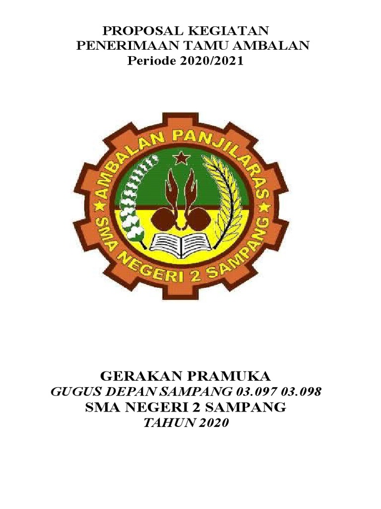 Proposal Kegiatan Penerimaan Tamu Ambalan Periode 2020/2021: Gerakan ...