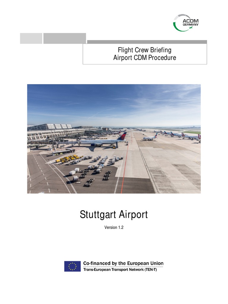Flight Crew Briefing Airport CDM Procedure | PDF | Airport | Air ...