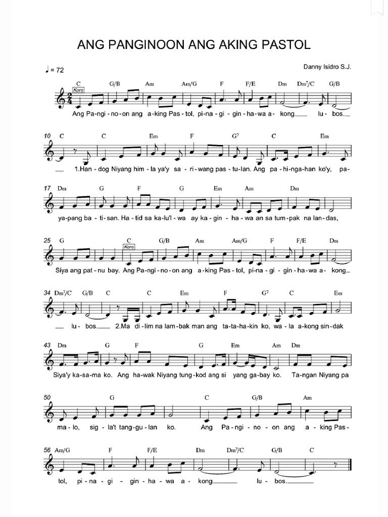 Ang Panginoon Ang Aking Pastol | PDF