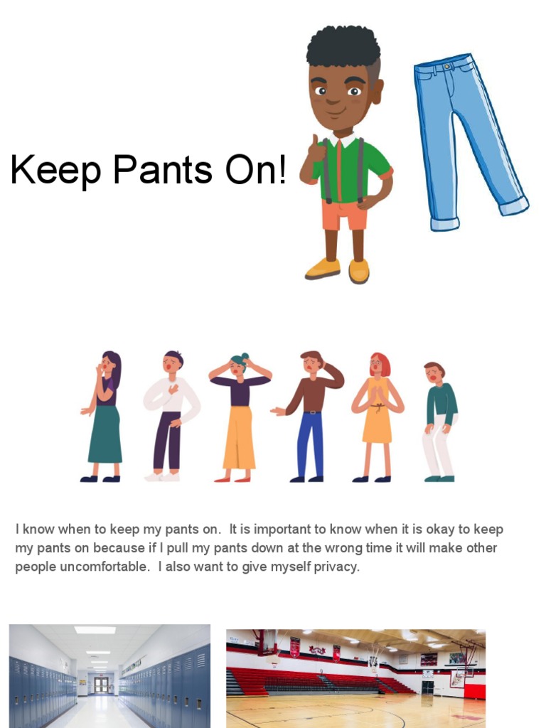 Keeping Pants On: A Social Story | PDF