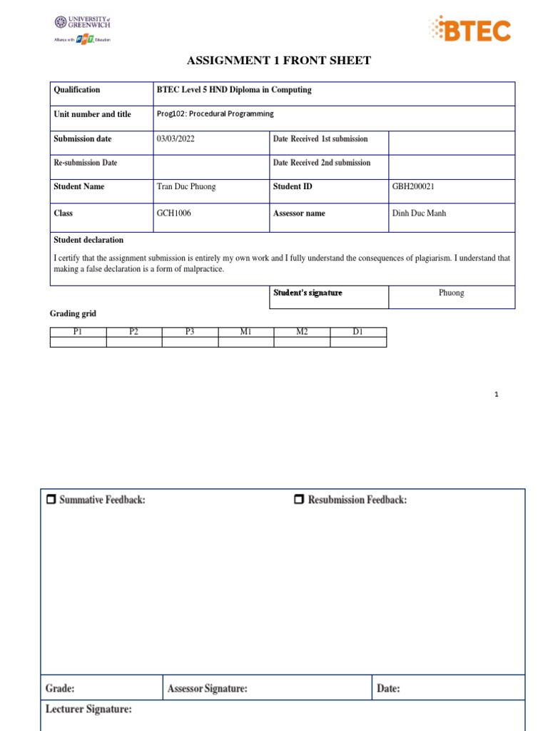 Student Grade Tracking Program: An Analysis of Using Procedural Programming to Design a ...