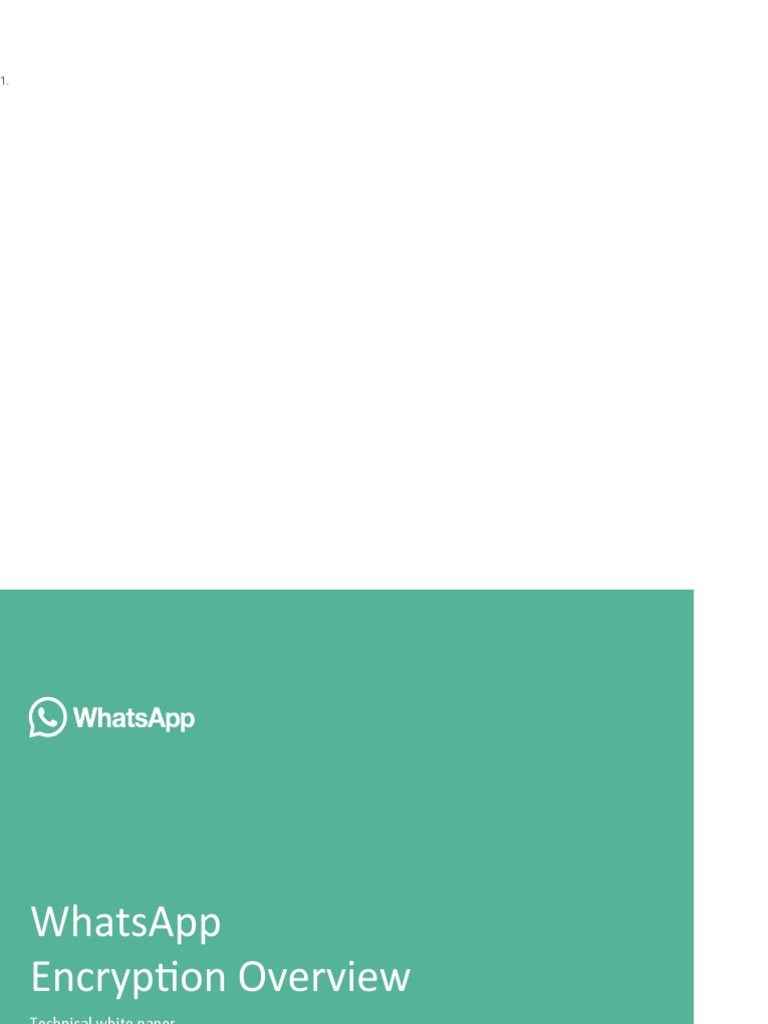 Whatsapp Encryption Overview: Technical White Paper | PDF | Encryption ...