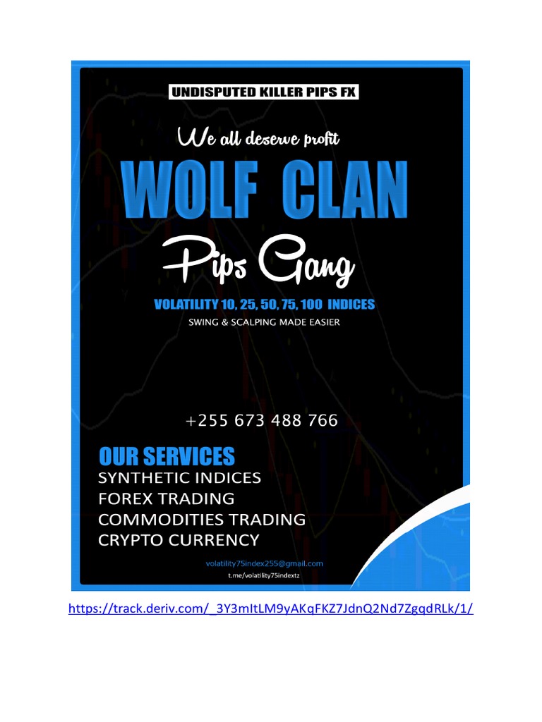 Volatility 10 75 Index Undisputed Strategy 2021 by WOLF CLAN PIPS | PDF ...