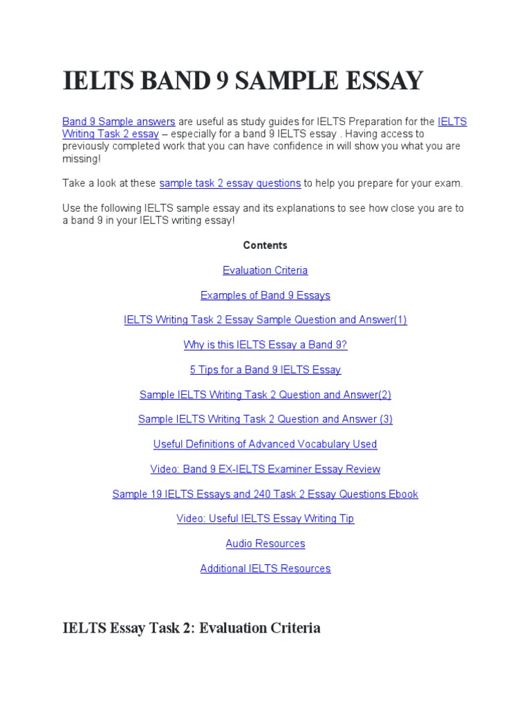 Ielts Band 9 Sample Essay | PDF | Social Media | Popular Culture ...