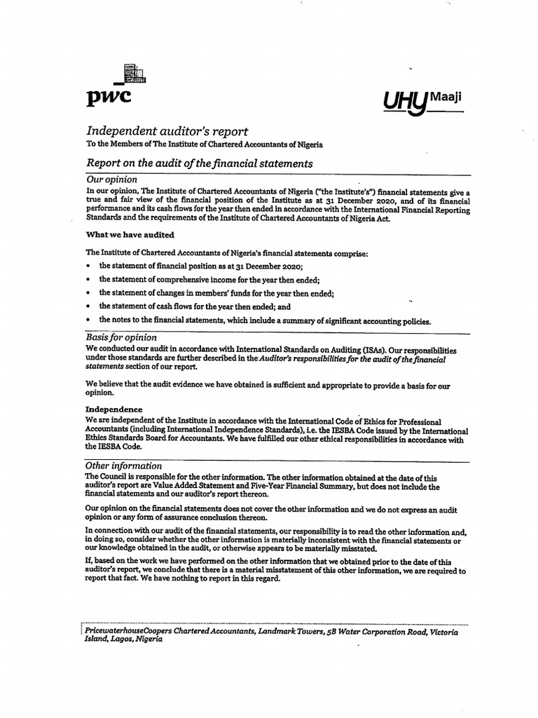 Complete Audited FS - 2020 | PDF