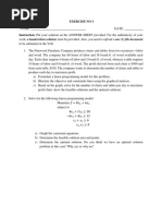 Homework Week 8 | PDF | Linear Programming | Applied Mathematics