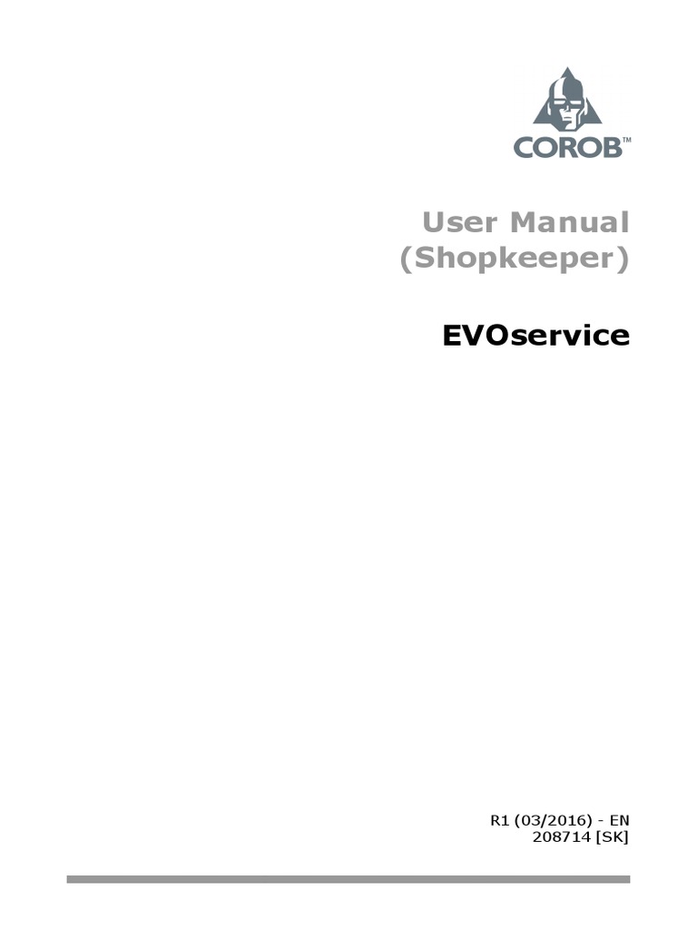 EVOservice 3.0 User Manual SK en R1 | PDF