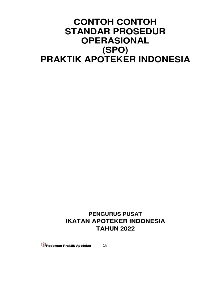 PP Iai 2013 Beberapa Contoh Spo Edit | PDF
