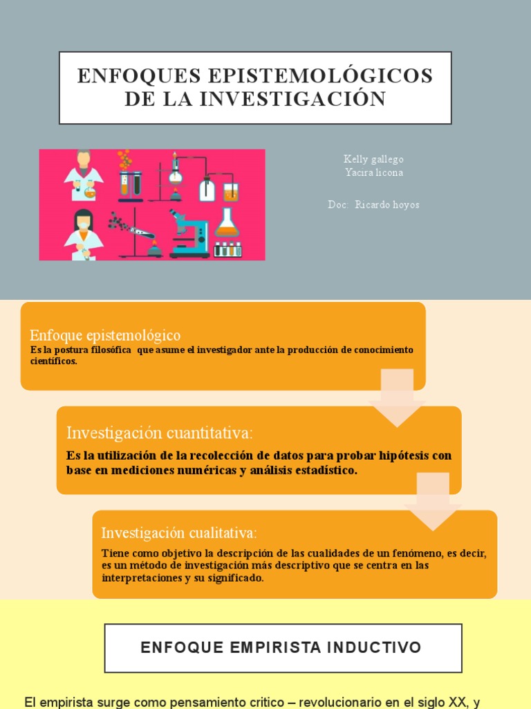 Exp. Enfoque Epistemológico | PDF | Conocimiento | Empirismo