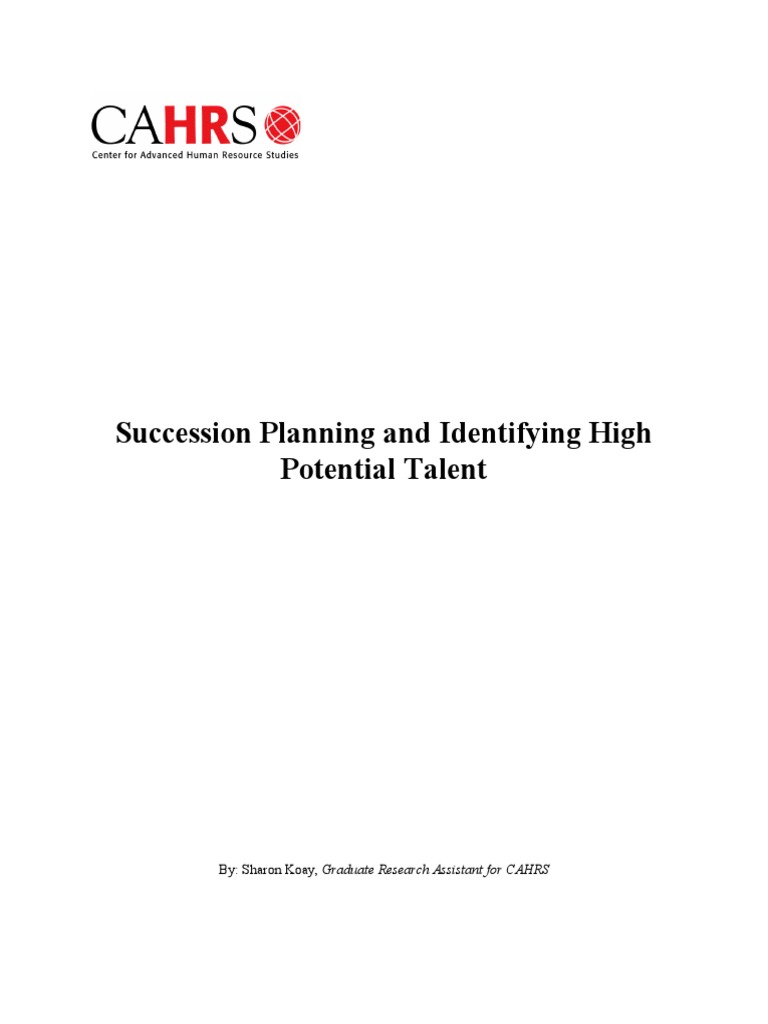 Succession Planning and Identifying High Potential Talent | PDF | Talent Management | Leadership