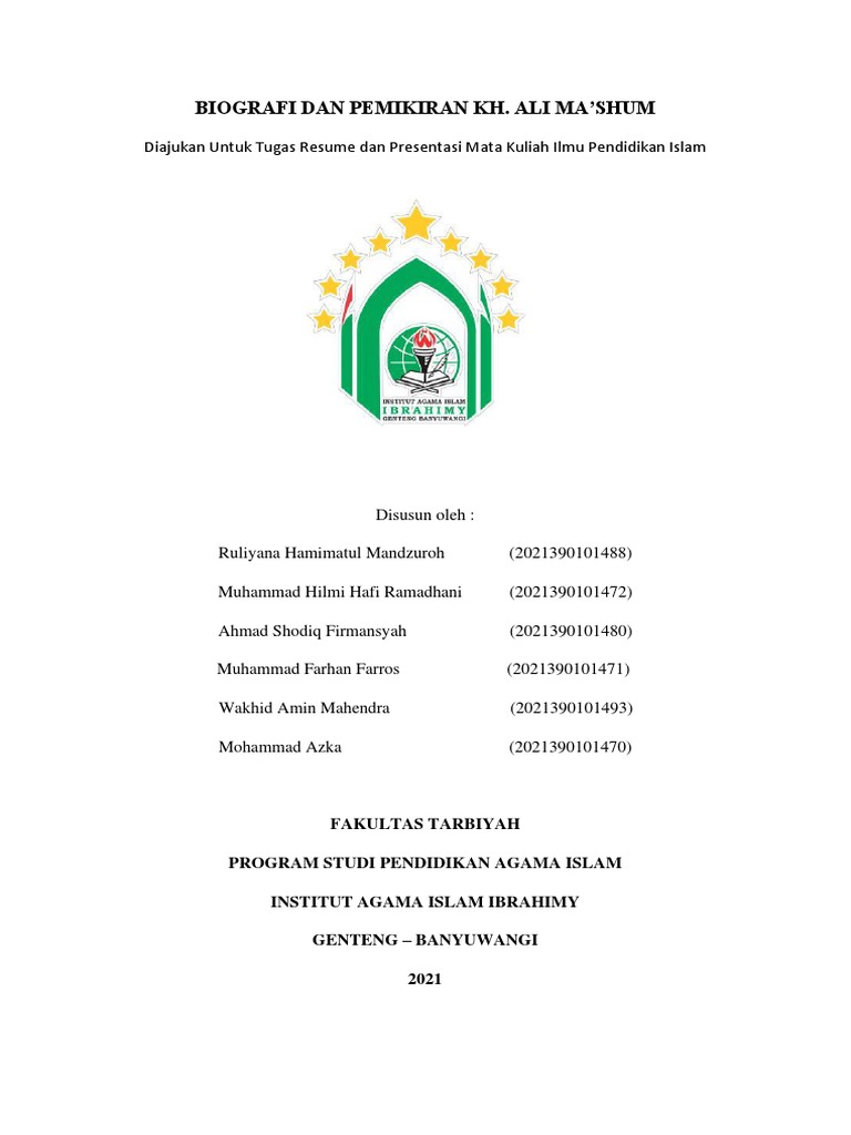Biografi KH - Ali Maksum-Dikonversi | PDF