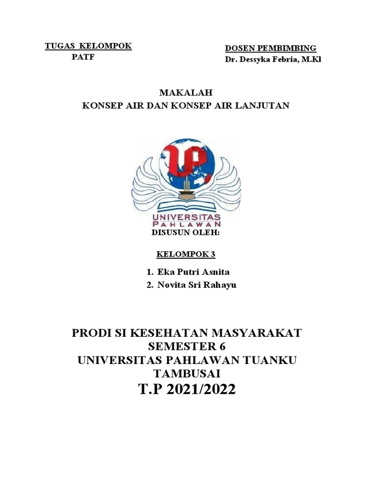 KONSEP AIR Kelompok 3-Dikonversi | PDF