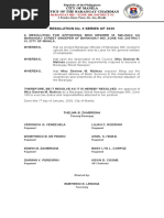 RESOLUTION APPOINTMENT TL Tanod | PDF