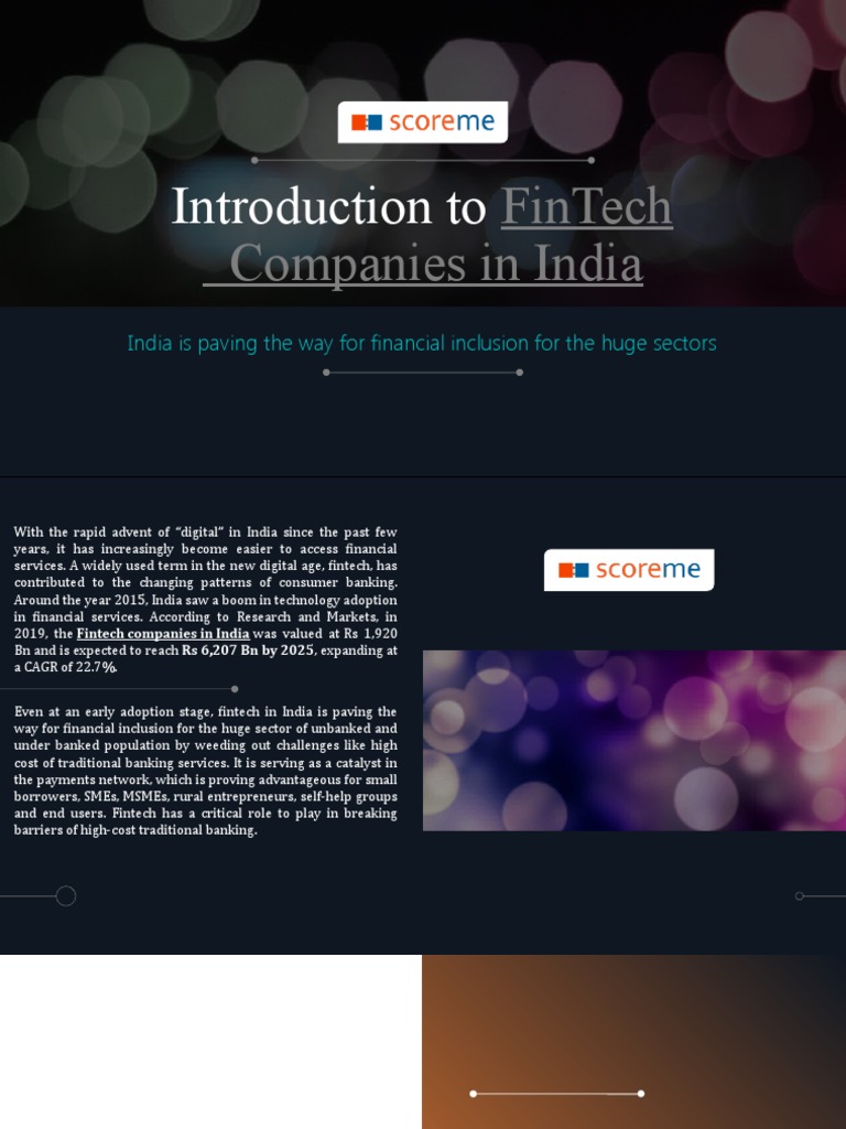 Introduction To Fintech C.9696262.powerpoint | PDF