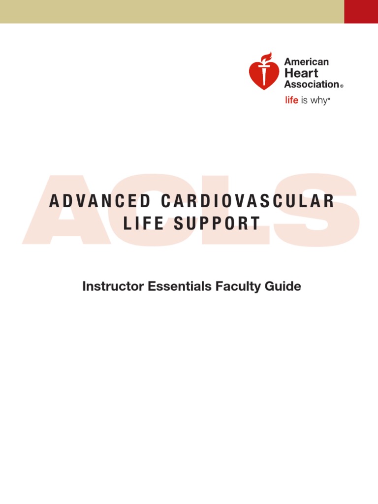 AHA ALS Instructor Manual Ucm - 499297 | PDF