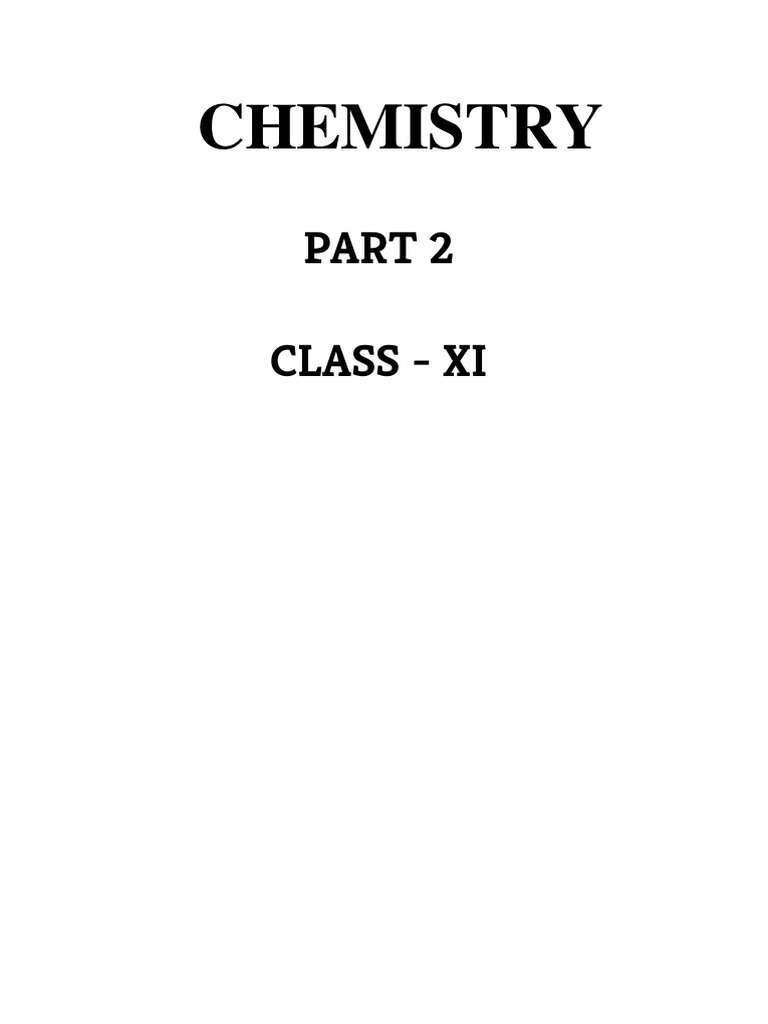 Chemistry Ebook Part 2 Class 11 | PDF | Ionic Bonding | Chemical Bond