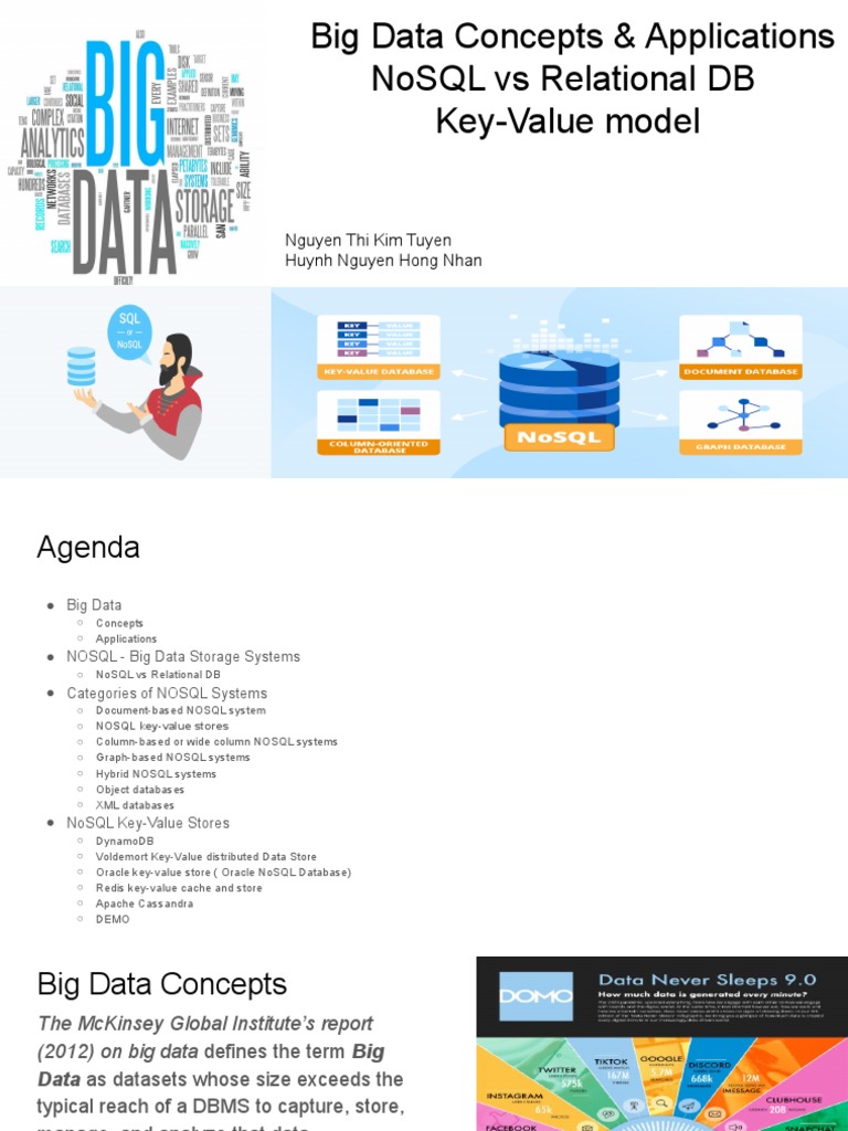G7 - P3 - Big Data Concepts and Application - NoSQL Vs Relational DB - Key-Value Model | PDF ...